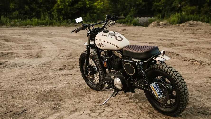 Custom Builder Morphs A Harley Bobber Into A Desert Scrambler