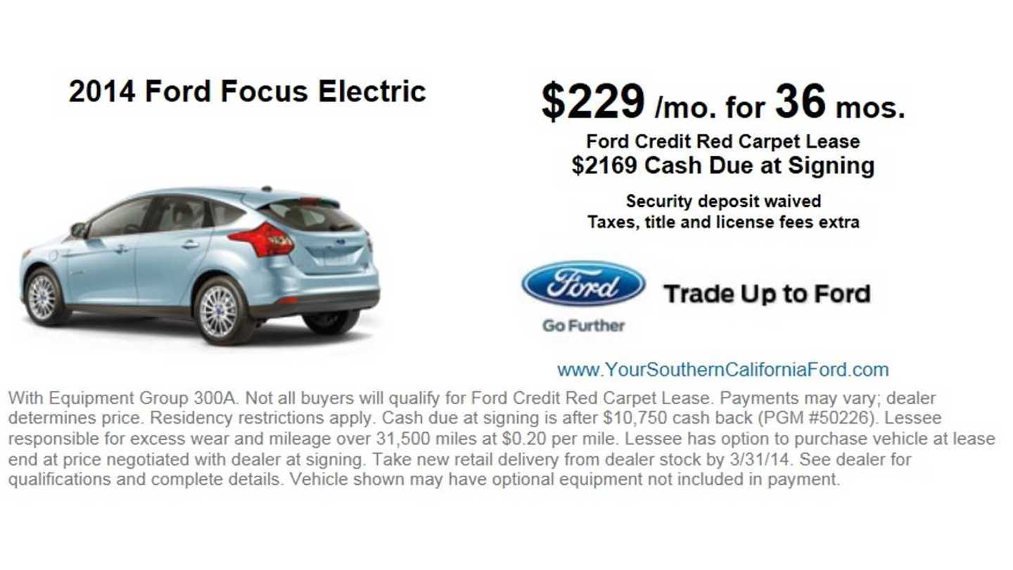 Ford Offers $6,000 Off Focus Electric ($29,170), Leases From $229 Per Month