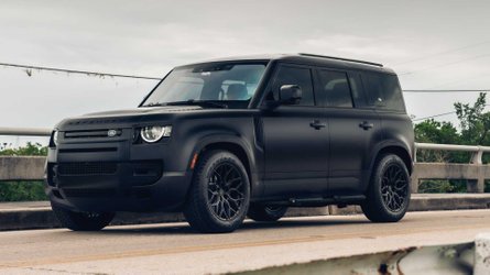 Land Rover Defender Murdered Out With Matte Black Wrap, New Wheels