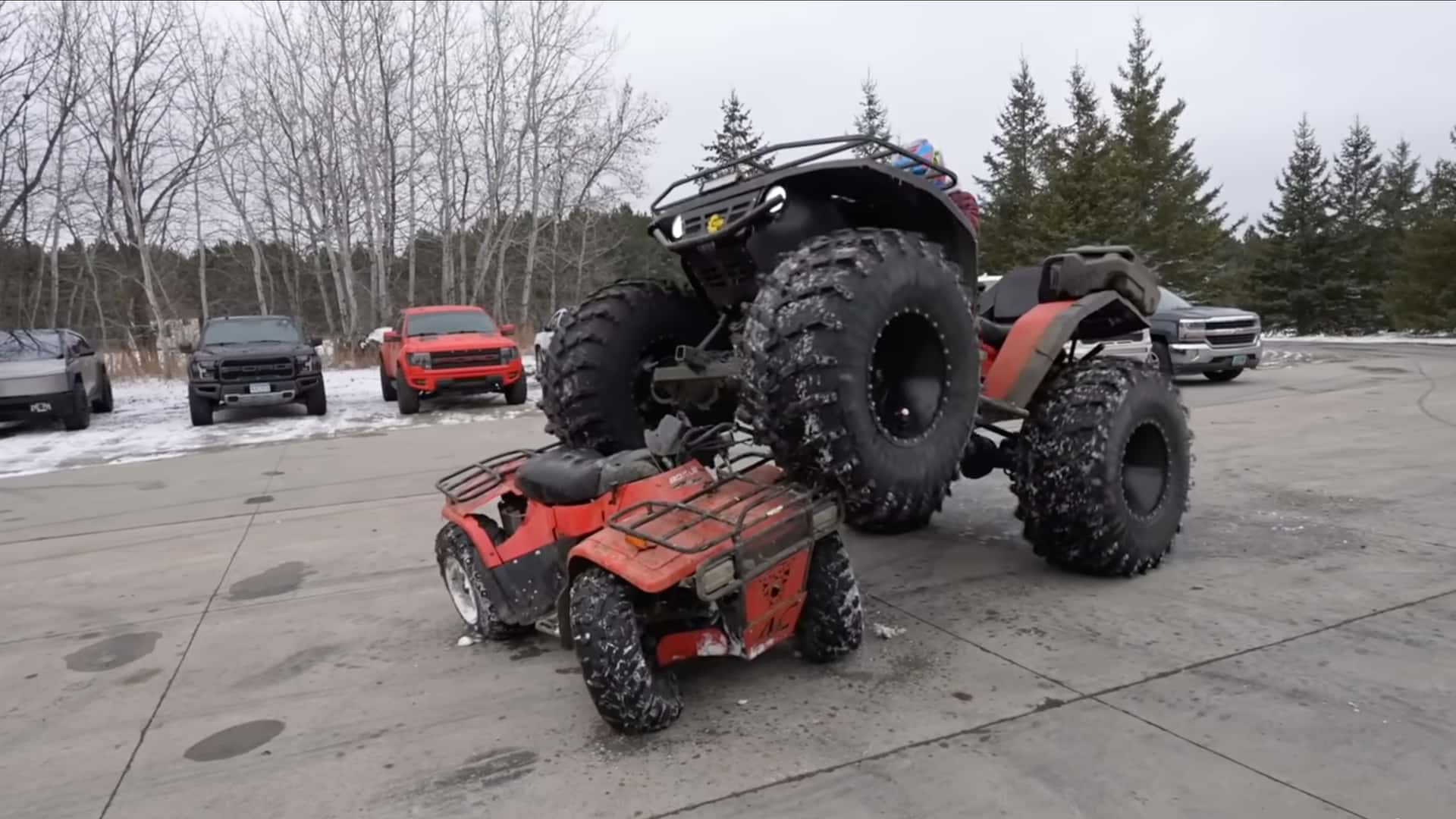 Watch the World’s Largest ATV Demolish Regular Models, And Yes, It’s ...