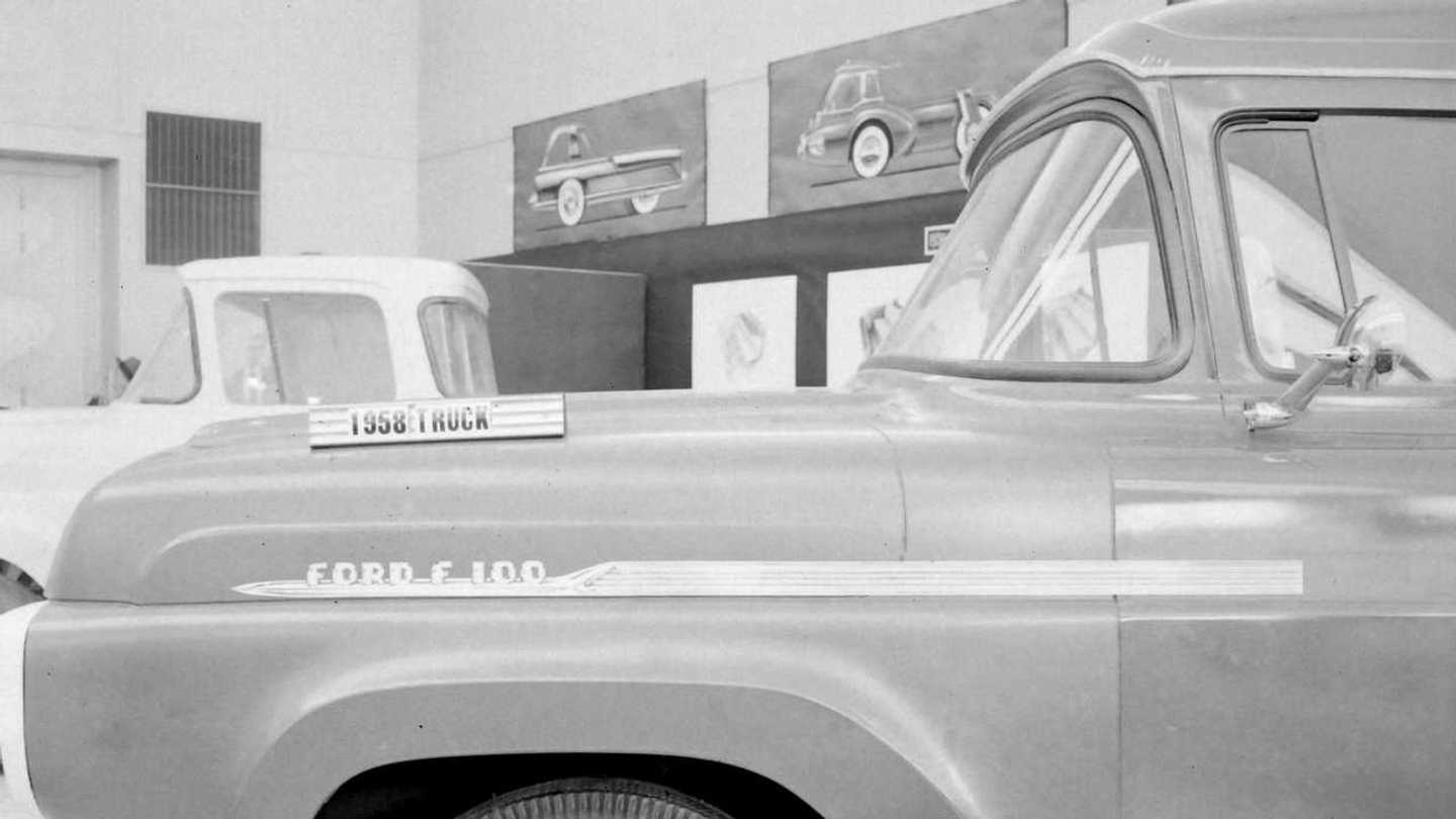 See How The 1958 Ford F-100 Badge Could Have Looked In These Archival Pics